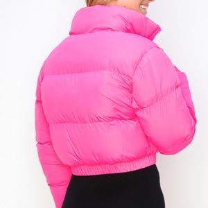 Karisfashion | Jackets & Coats | 49 Womens Hot Pink Padded Short Puffer ...
